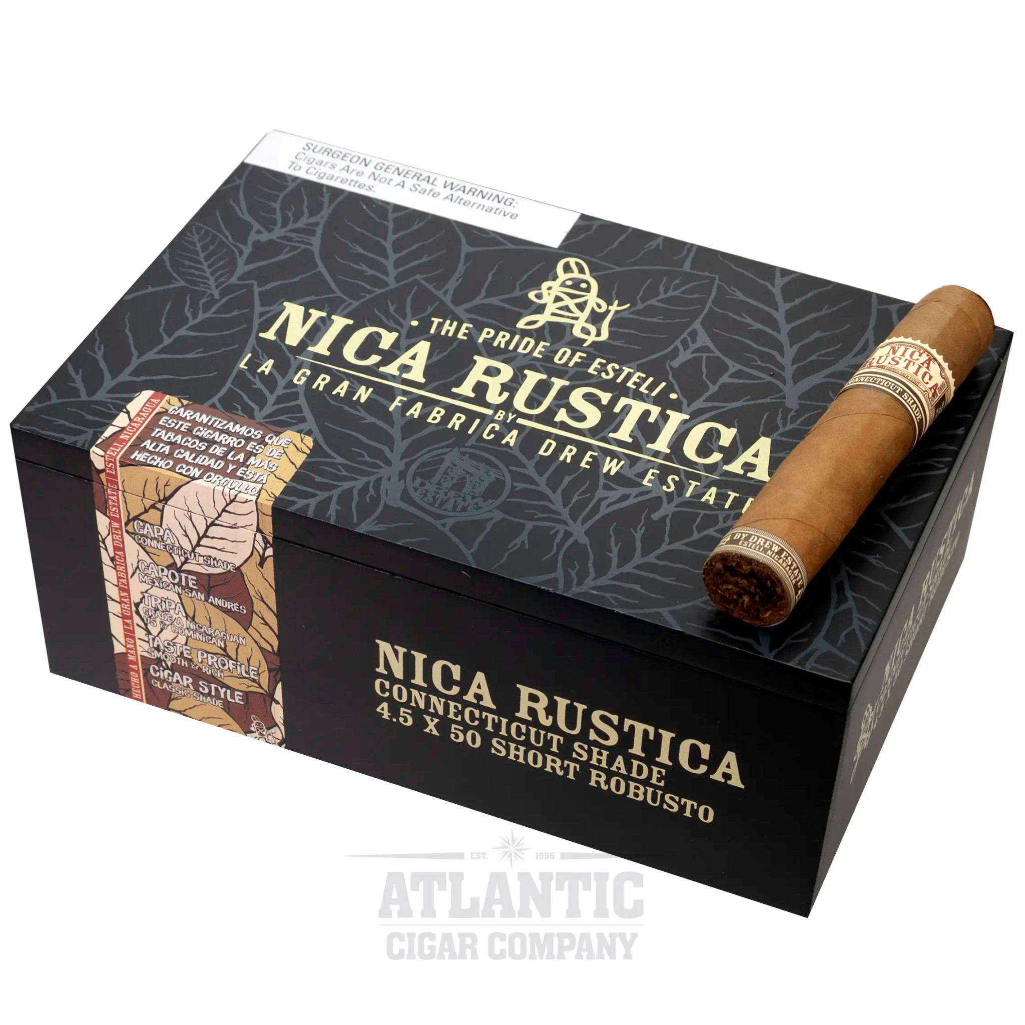 Nica Rustica Shade by Drew Estate Short Robusto | Atlantic Cigar Company
