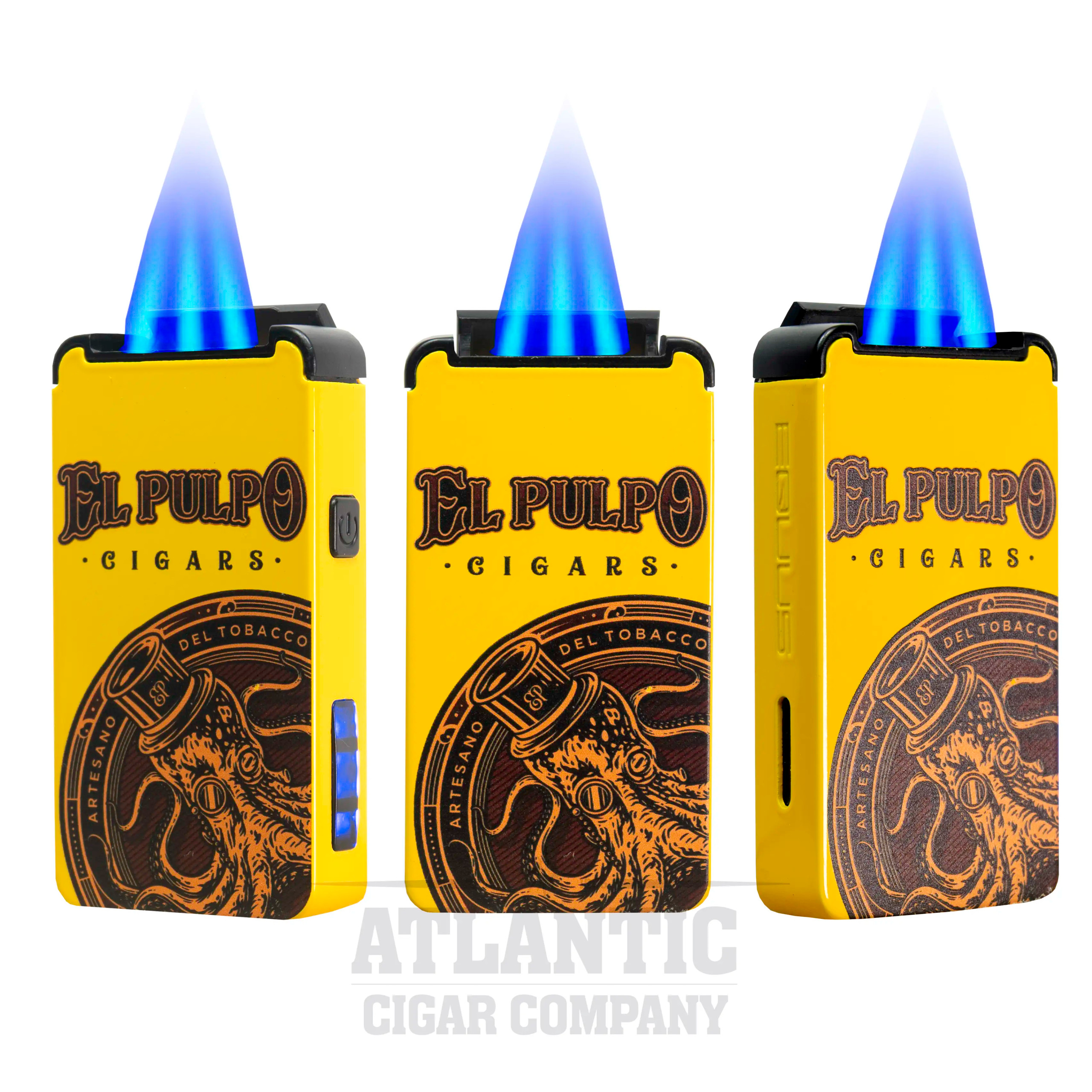 Equus MOD 3XC Torch El Pulpo Yellow & Black Cigar Lighter | Atlantic ...