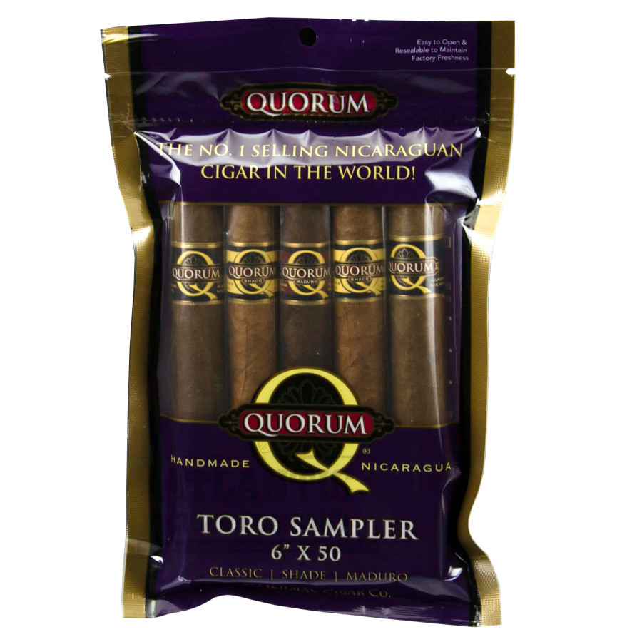 Quorum Cigars Toro Sampler 5-Pack | Atlantic Cigar Co.