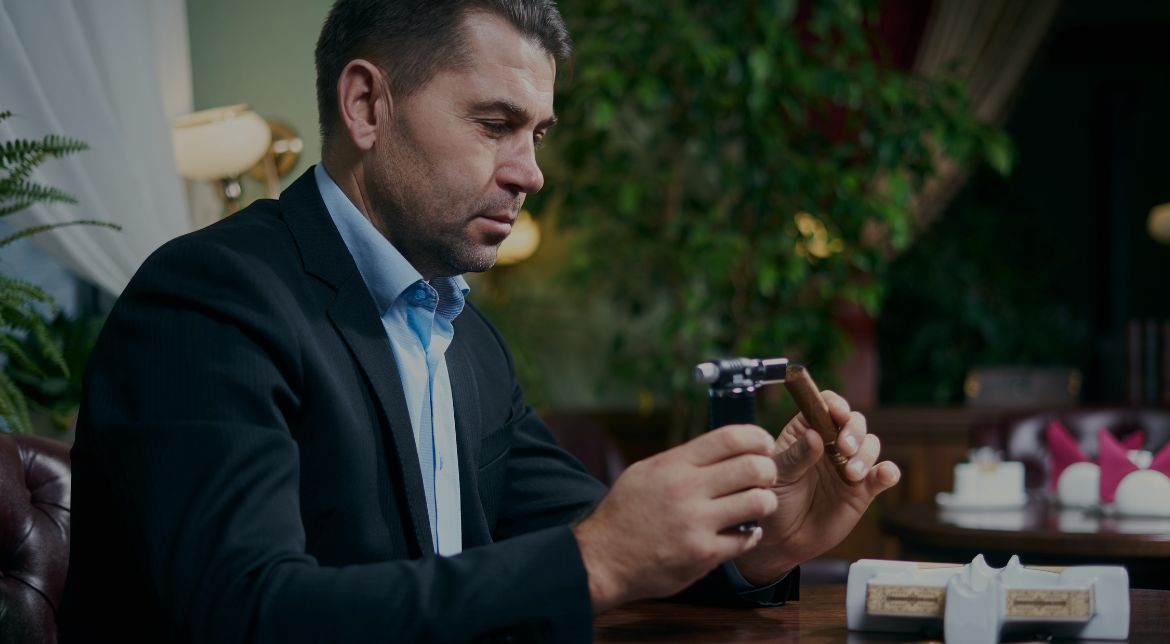 How to Light a Cigar - An Illustrated Guide - Atlantic Cigar Co