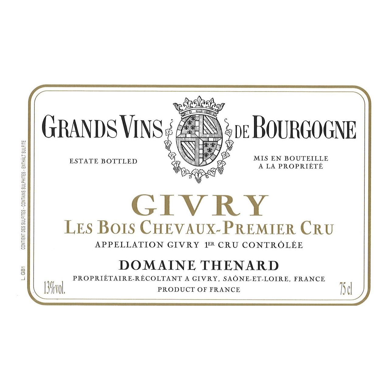 Domaine Baron Thenard Bois Chevaux 2020 750ml