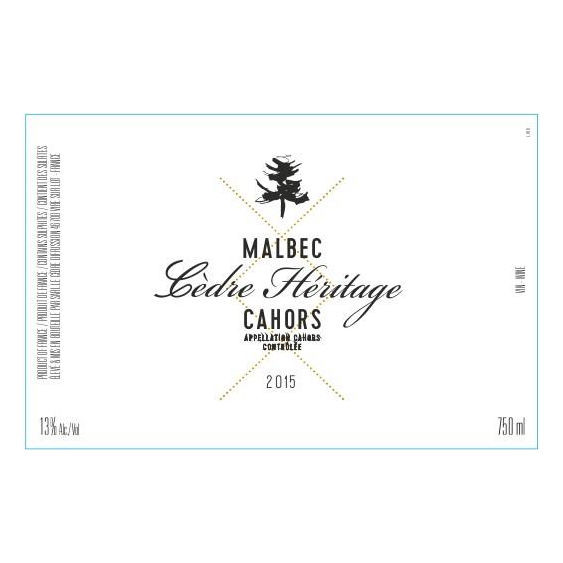 2022 Chateau du Cedre Cedre Heritage Malbec | The Cellar d'Or