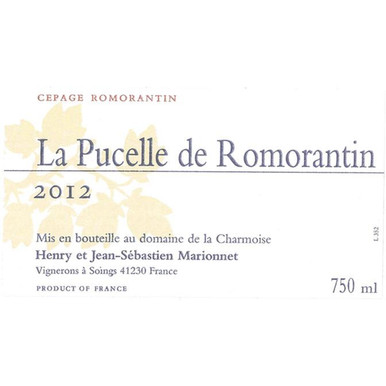 Henry Marionnet Vin de France Romorantin La Pucelle de Romorantin 2020 ...