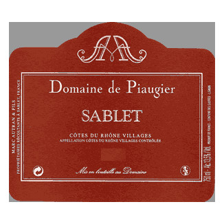 Domaine de Piaugier Cotes du Rhone Villages Sablet Rouge 2022 750ml