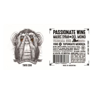 Passionate Wines Nuestra Propia Realidad Del Mono Tinto Tupungato 2023 ...