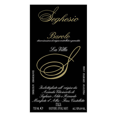 2019 Fratelli Seghesio Barolo La Villa | The Cellar d'Or