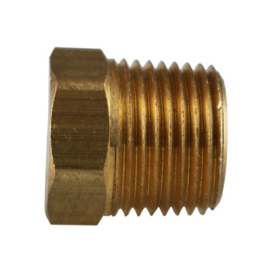3/8" Brass Plug with Hex Head - propanegear