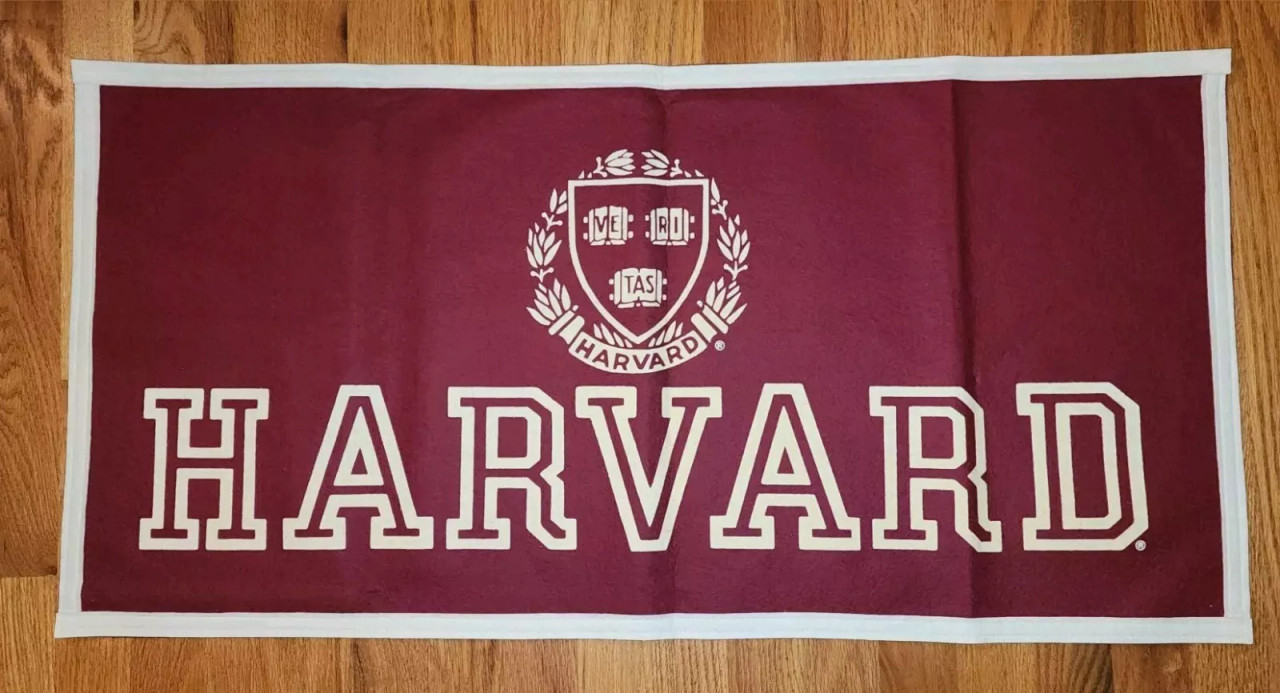 Harvard University Crimson Banner - Collectible Ivy