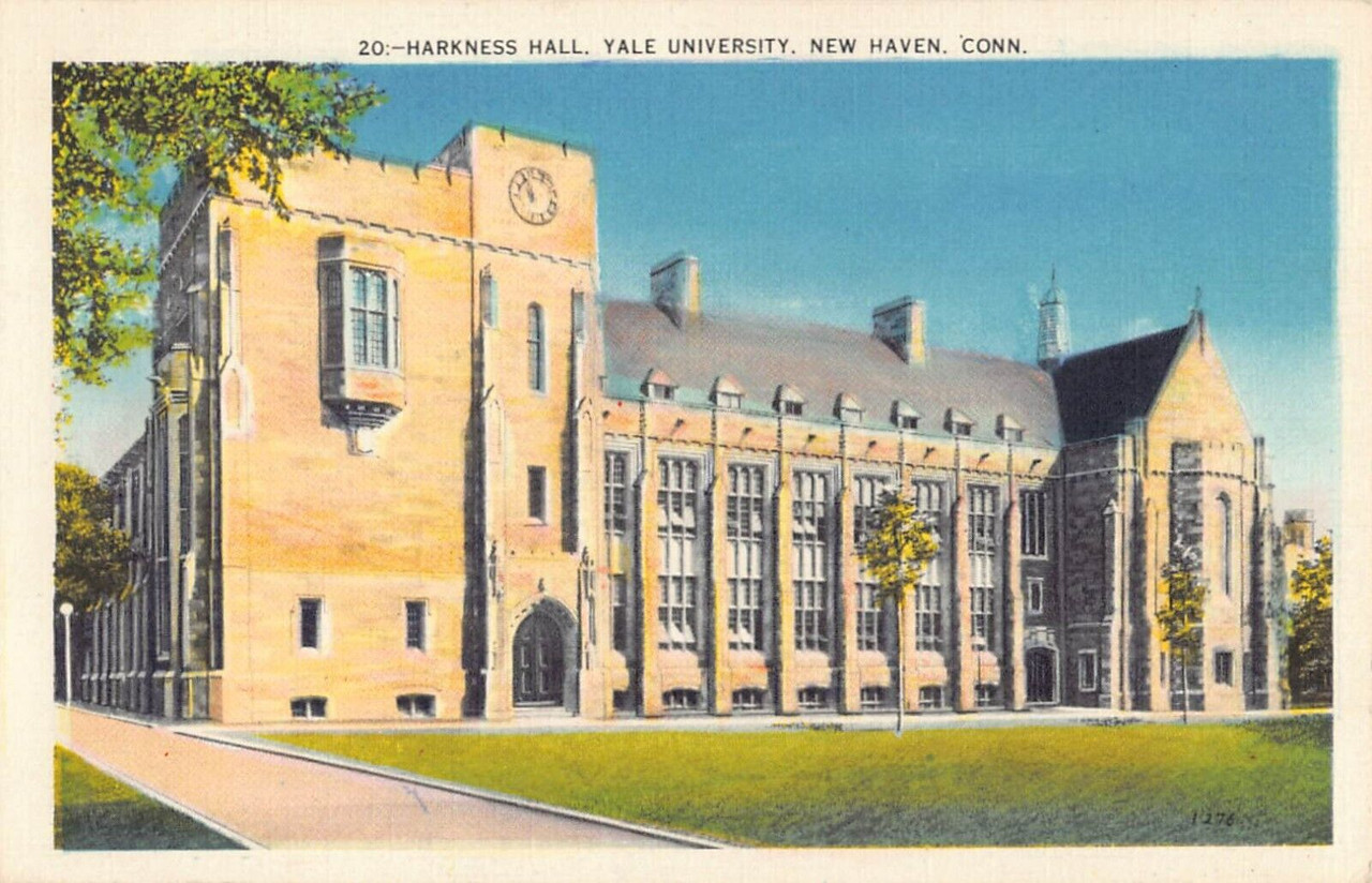 Harkness Hall Yale Vintage Postcard - Collectible Ivy