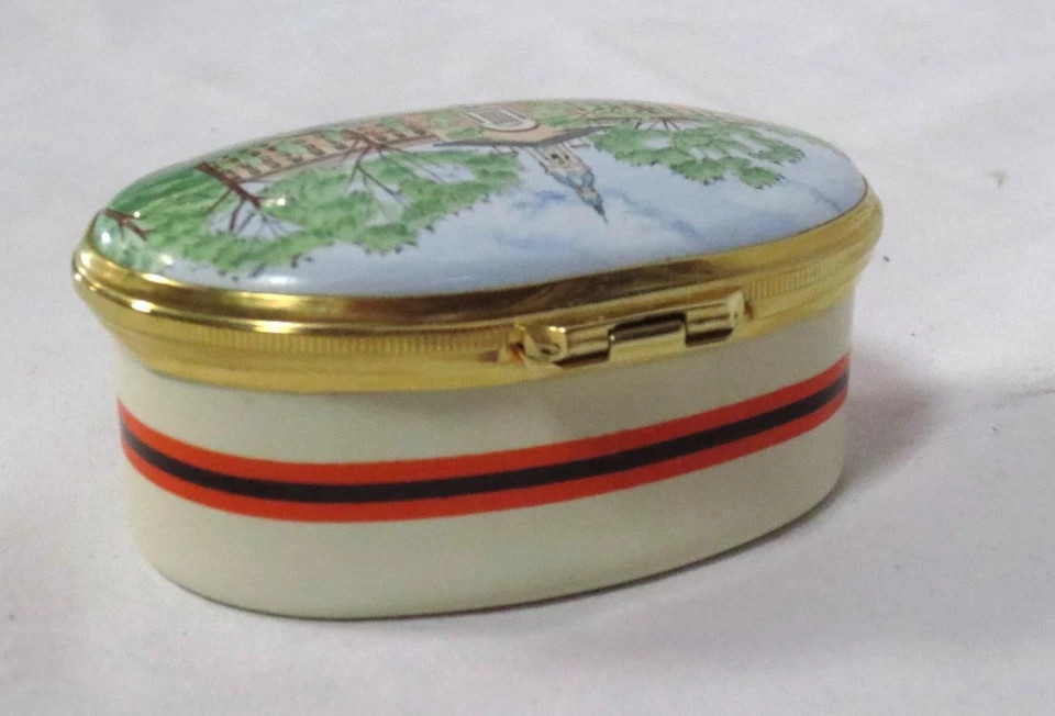 Princeton Nassau Hall Hand Painted Crummles Box - Collectible Ivy