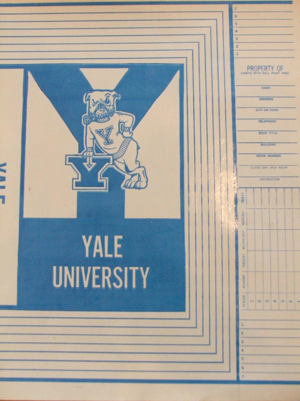 Vintage Yale Book Cover - Collectible Ivy