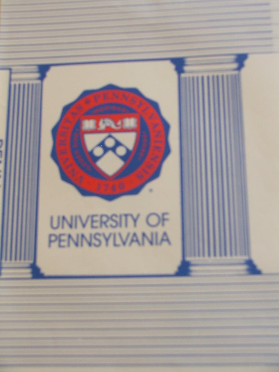 Vintage University of Pennsylvania (UPenn) Book Cover - Collectible Ivy