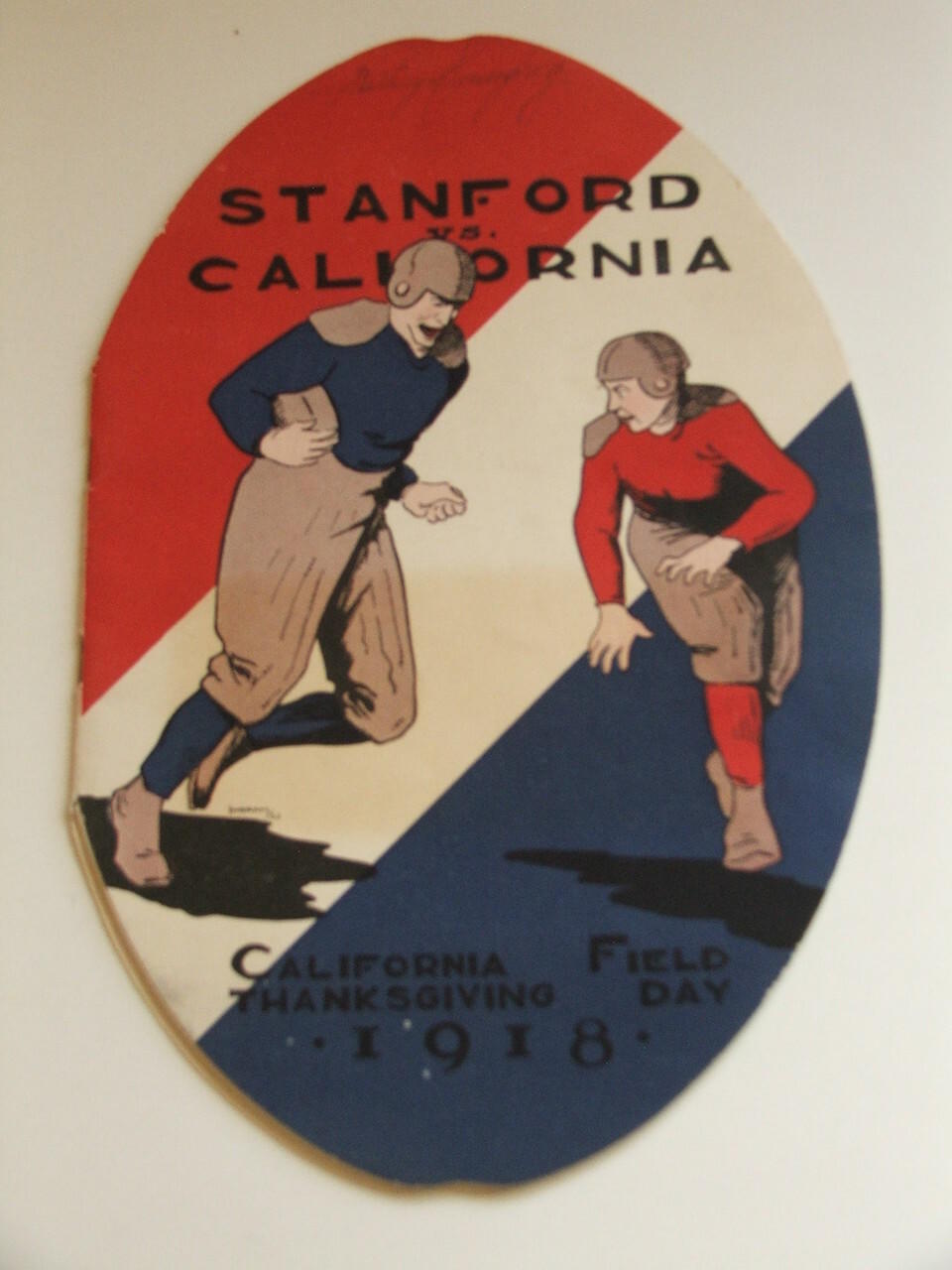 Stanford v. California 1918 Big Game Program - The Game That Never Was ...