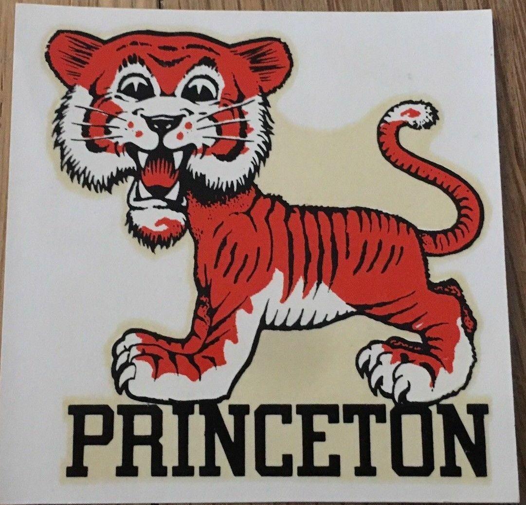 1950s Vintage Princeton Tiger Decal - Collectible Ivy