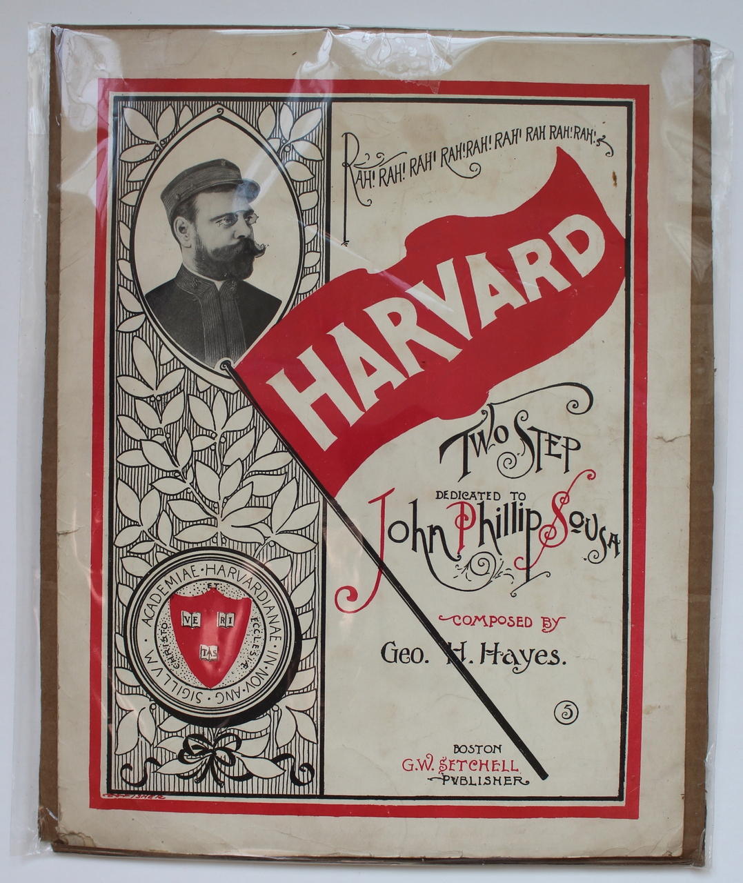 Harvard Two Step Sheet Music dedicated to John Phillip Sousa ...