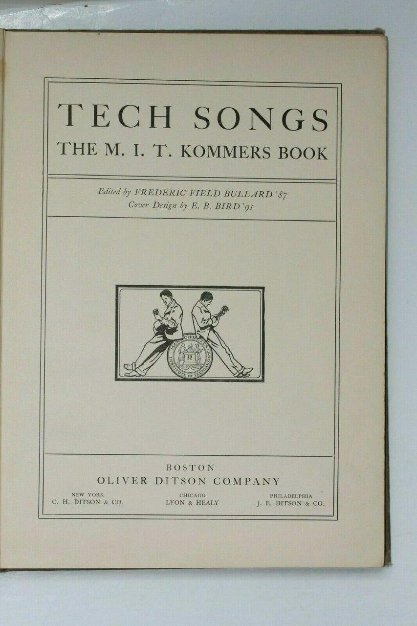 Tech Songs - MIT Song Book - Collectible Ivy