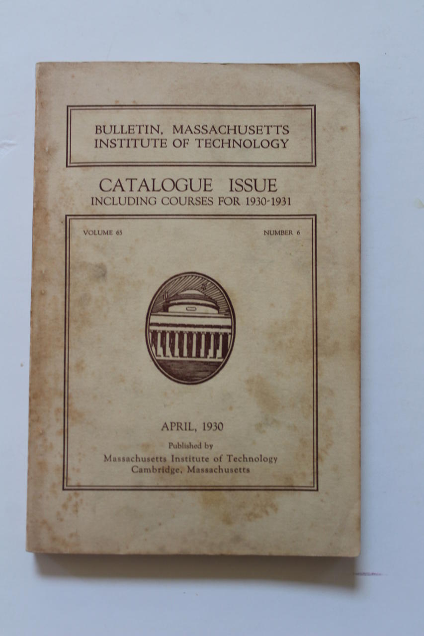 MIT Catalogue for 1930-1931 - Collectible Ivy
