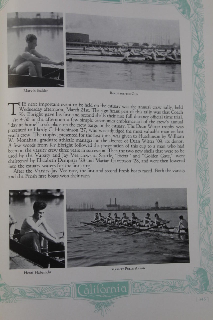 University California Berkeley 1928 Yearbook Blue and Gold - Olympic ...