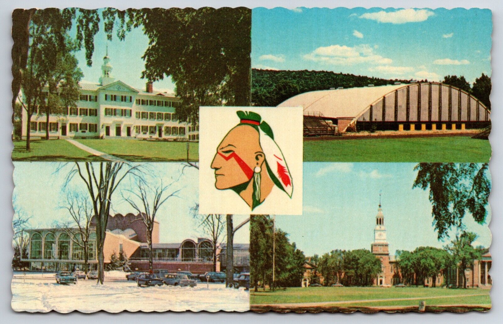 Vintage Dartmouth College Multi-view Postcard - Collectible Ivy