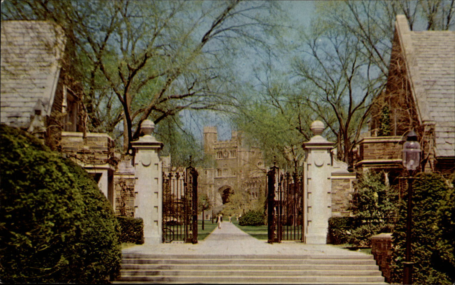 Princeton University Postcard : Gateway between Pyne and Henry Halls ...