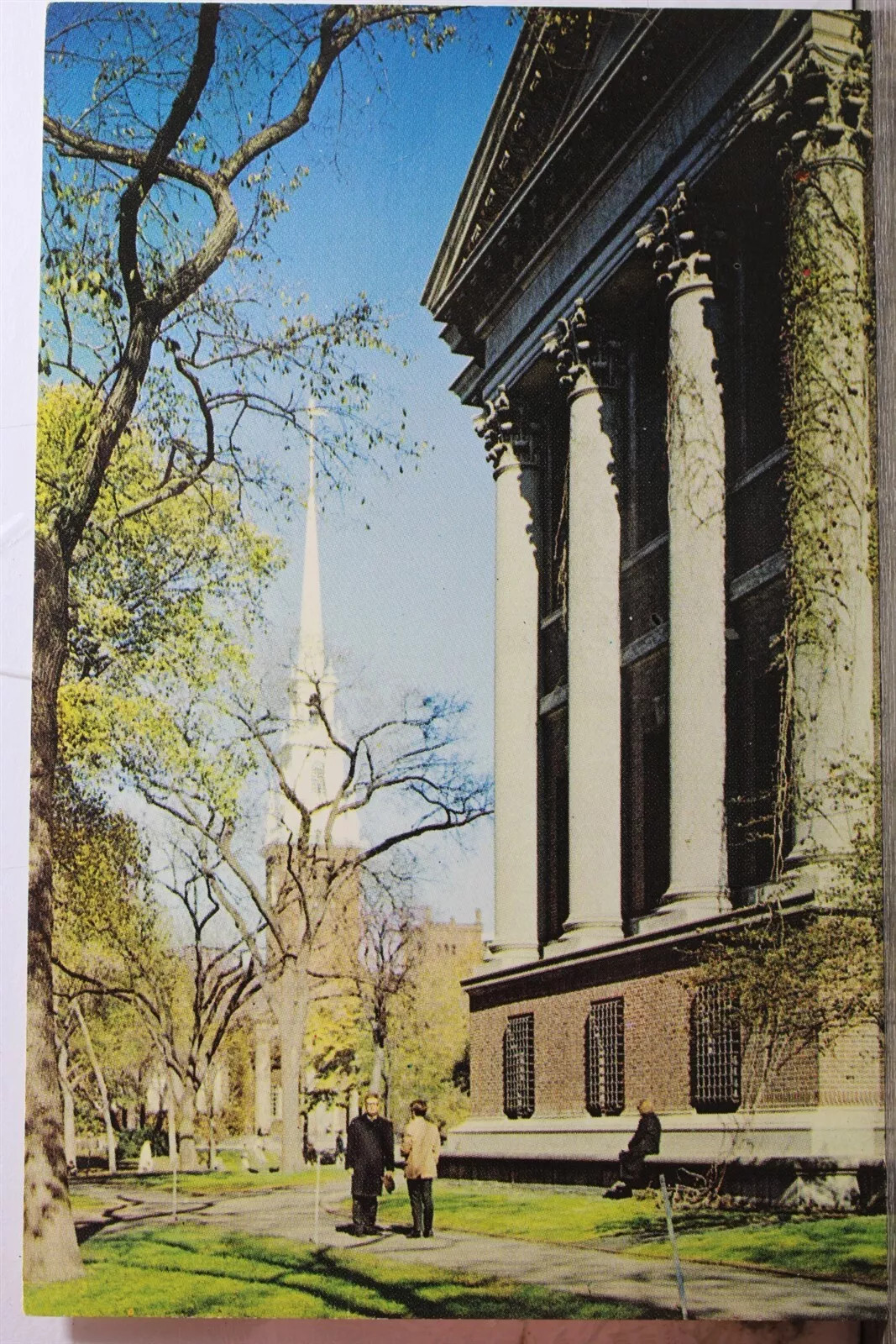Widener Library and Memorial Church Harvard Postcard - Collectible Ivy