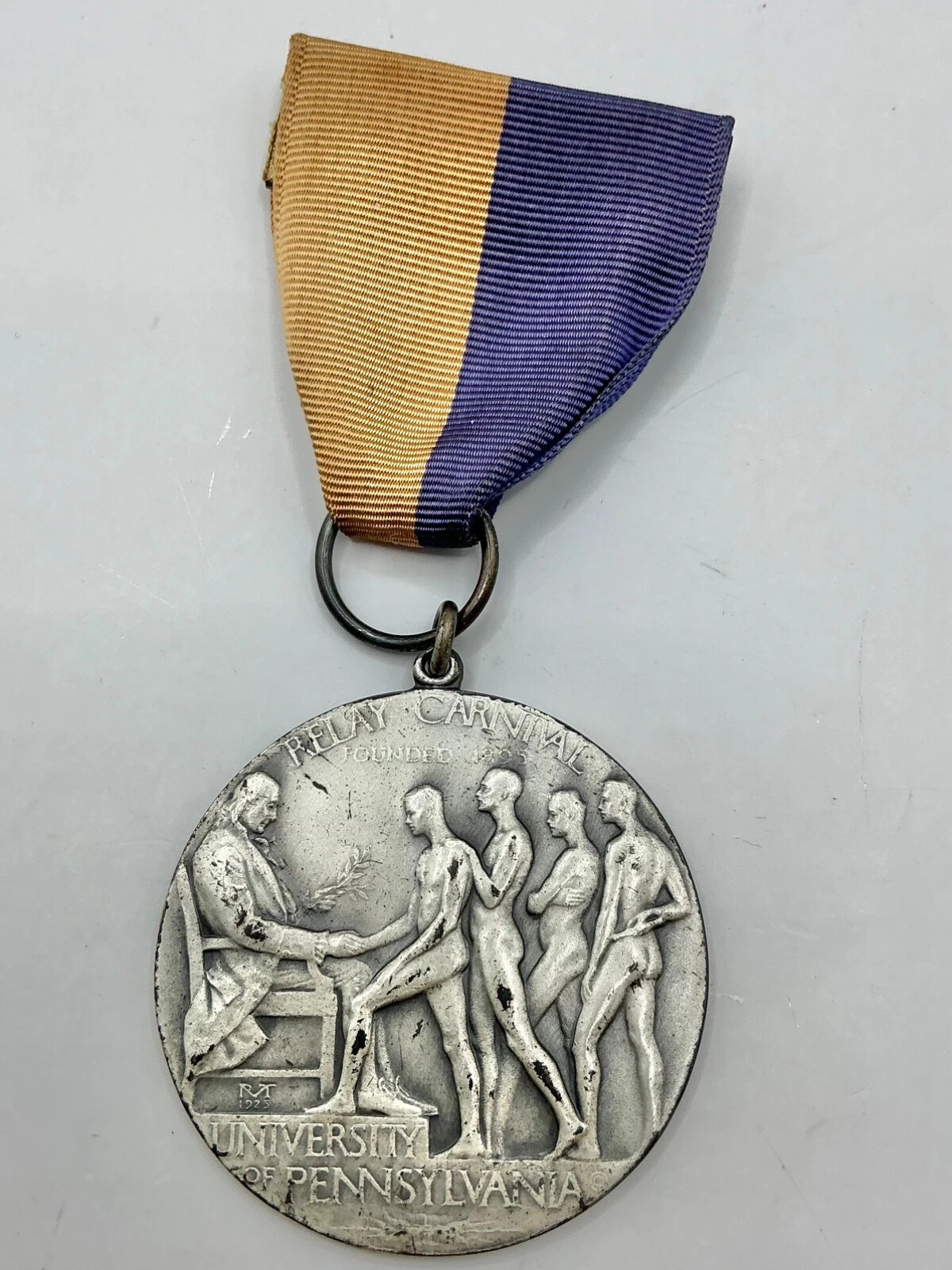 1991 Penn Relay Carnival Sterling Silver Medal - Collectible Ivy