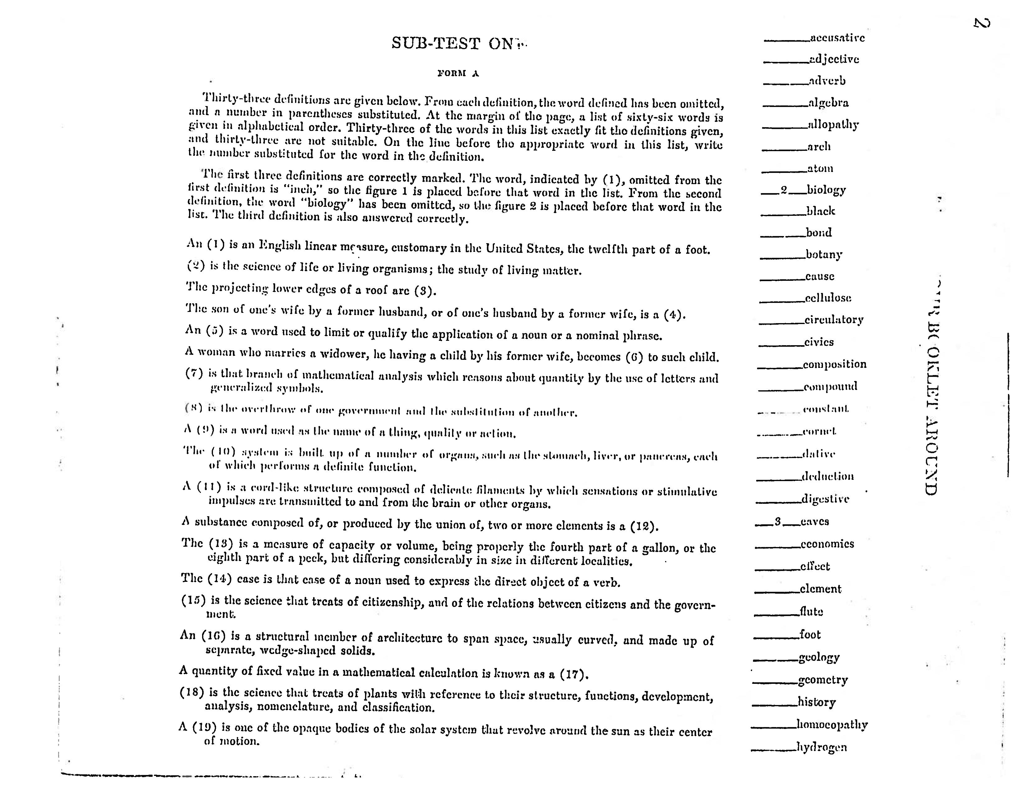 College Admission Standards Over Time and the first SAT Exam ...