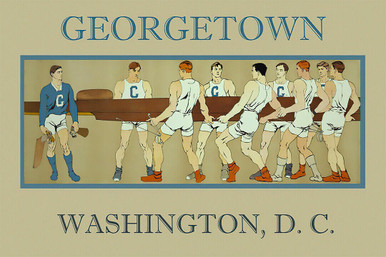 Georgetown University Crew/Rowing Poster - Collectible Ivy