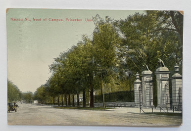 Princeton Postcard - Nassau Street with FitzRandolph Gate - Collectible Ivy