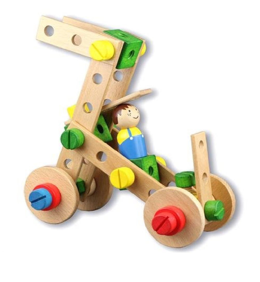 Lelin Wooden Contruction Kit Childrens Kids Model Building Activity Toy ...