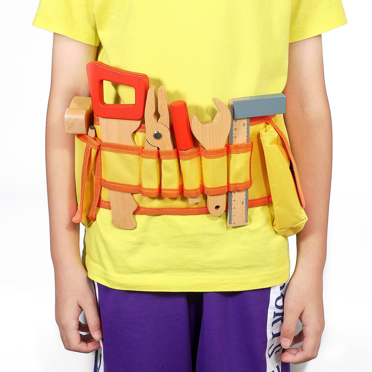 SOKA Wooden Carpenters Tool Belt with Wooden Tools - Construction Wood ...