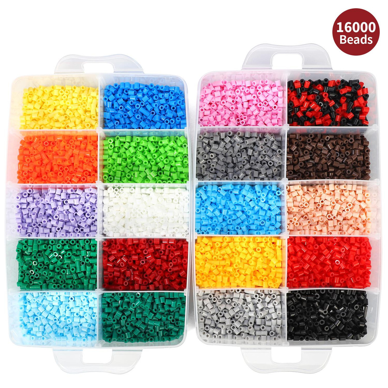 SOKA Iron Beads Kit – 16000pcs with 20 Colors All in One Bead Art and ...
