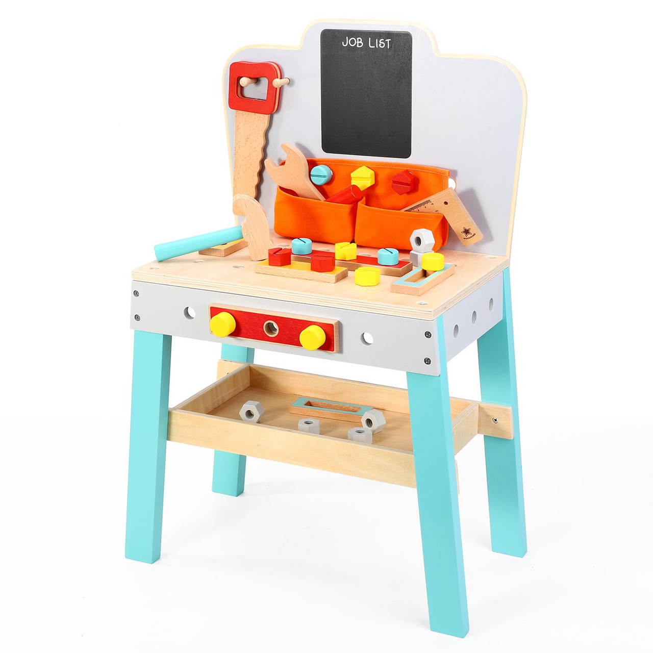 SOKA My First Workbench Wooden Carpenter Workstation DIY Tools Play Set ...