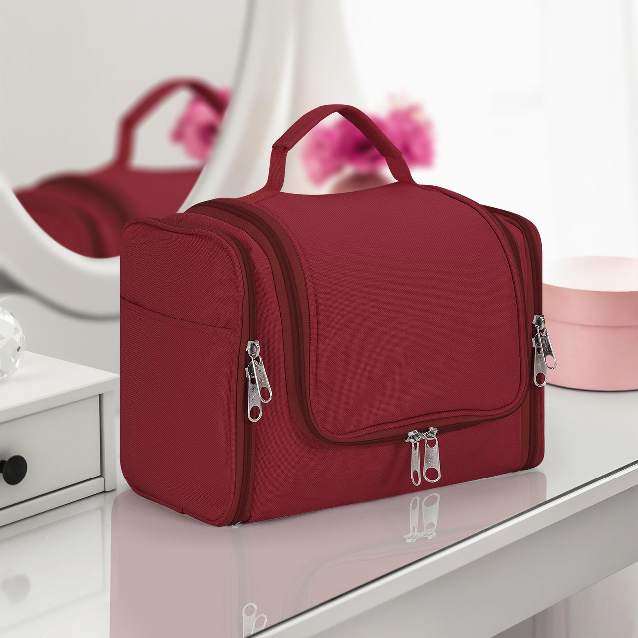 Vinsani Premium Toiletry Bag Large Capacity Many Compartments Hygiene ...
