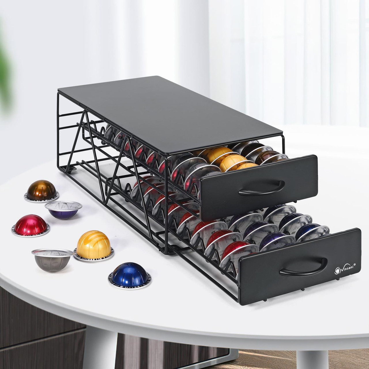 Vinsani Nespresso Vertuo Vertuoline Compatible Coffee Pod Holder – 60 ...