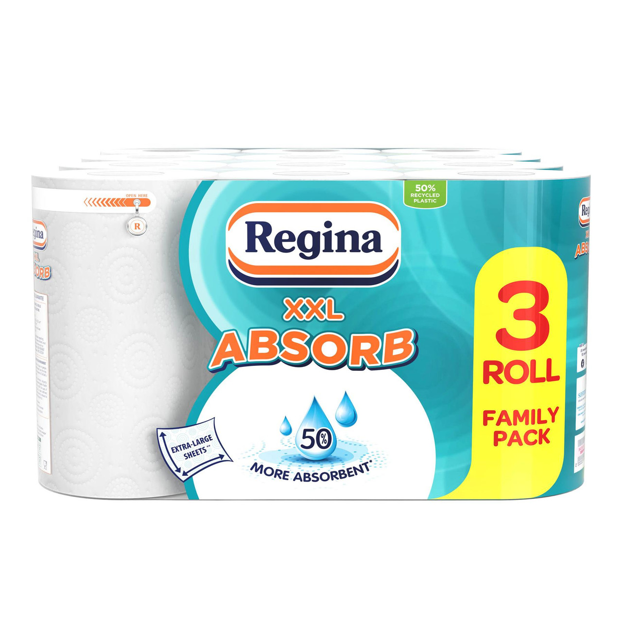Regina XXL Absorb Kitchen Roll - 12 Rolls | 2 Layers for Increased ...