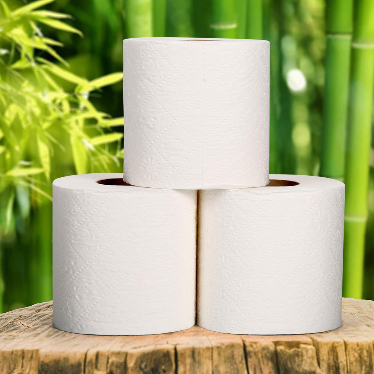 Vinsani 3 Ply Bamboo Toilet Rolls – 24 Rolls of Super-Soft Toilet Paper ...