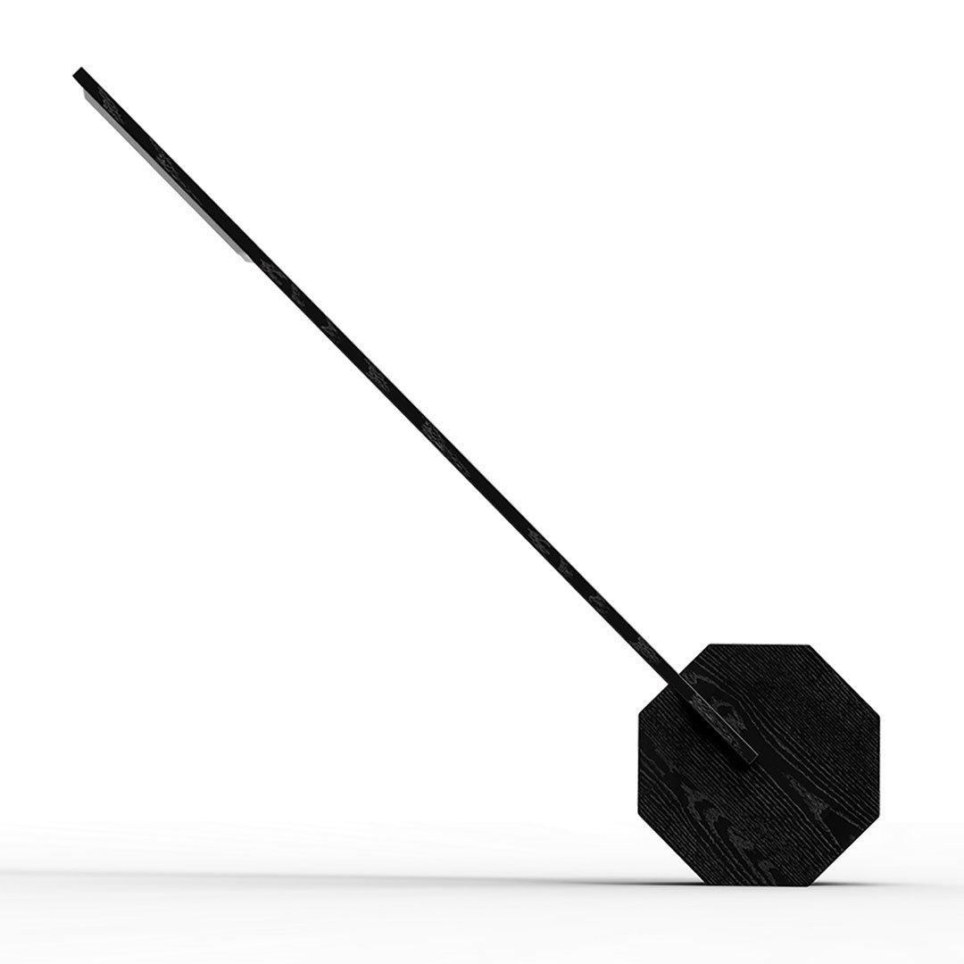 Gingko Octagon LED Lamp Black | the design gift shop