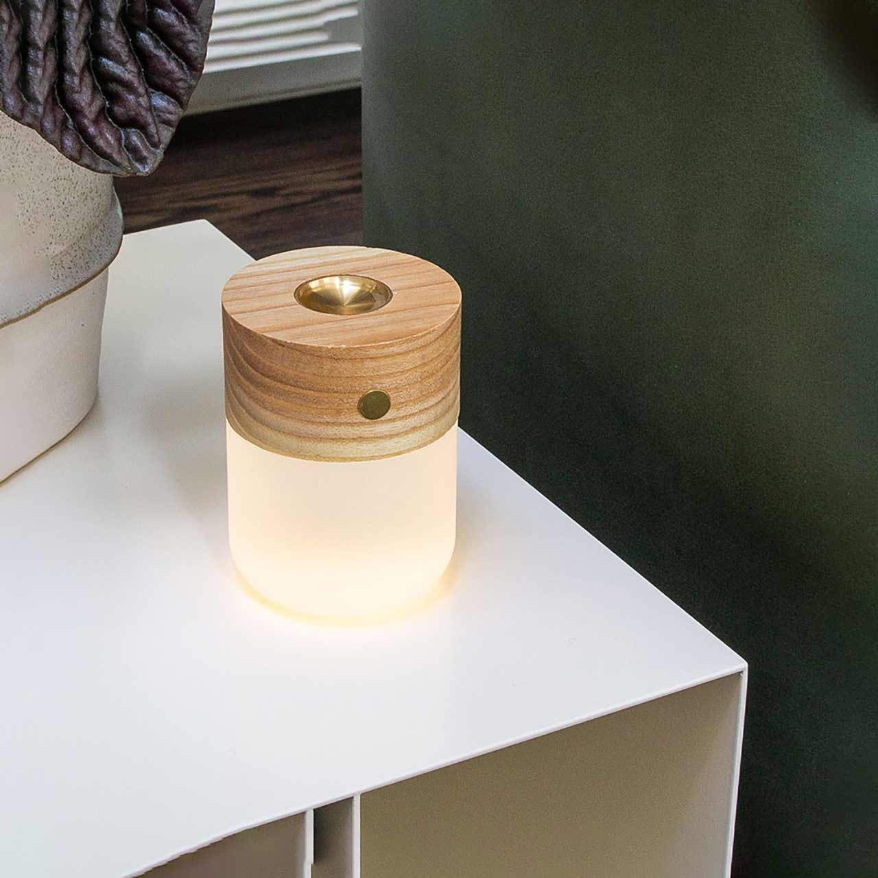 GINGKO Smart Diffuser Lamp White Ash | the design gift shop