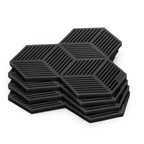 Hexagon Silicon Coaster Set Sico Puik Art | the design gift shop