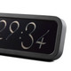 Lexon Script LR133N Black Alarm Clock | The Design Gift Shop