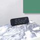 Lexon Script LR133N Black Alarm Clock | The Design Gift Shop