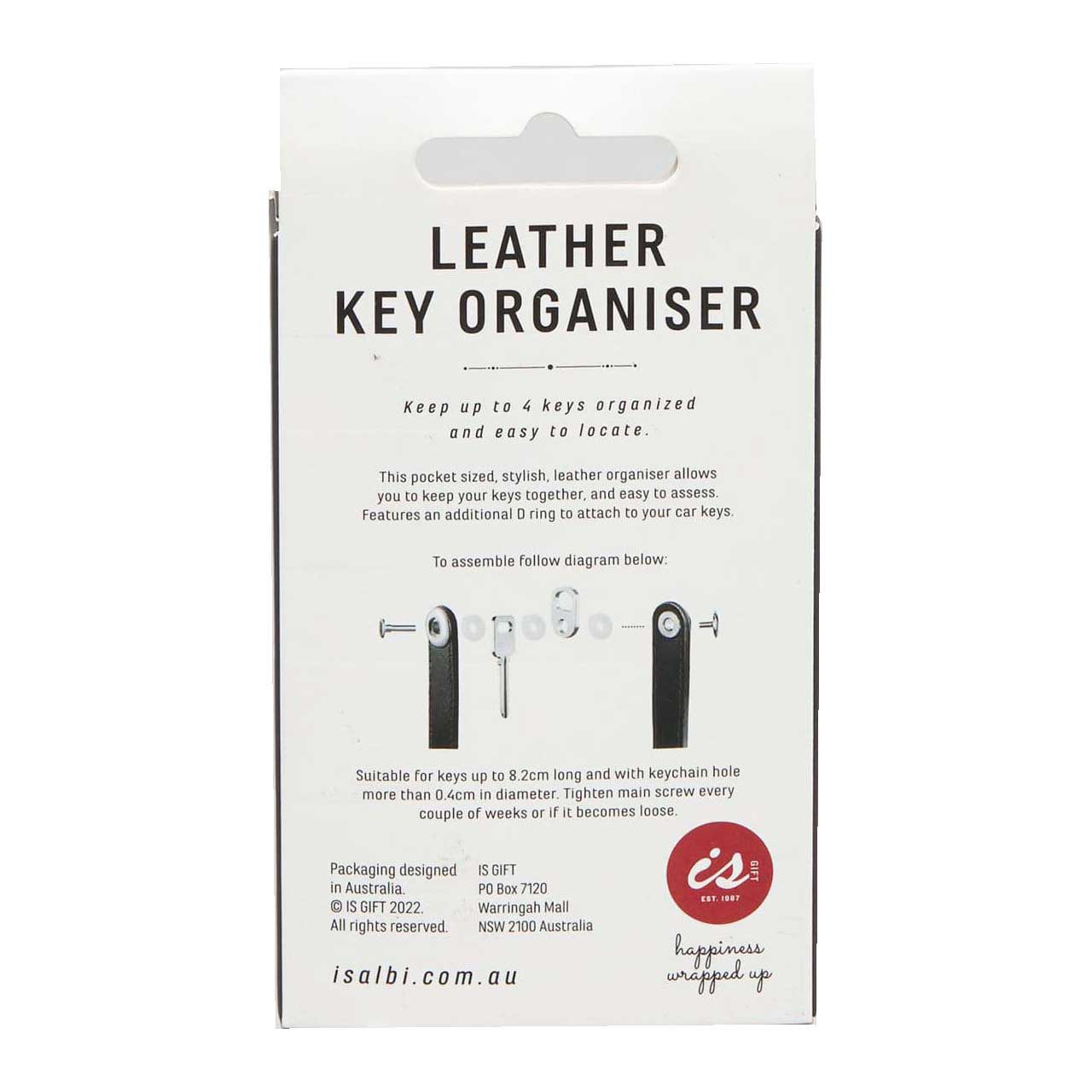 Black Leather Key Organiser by IsGift | the design gift shop