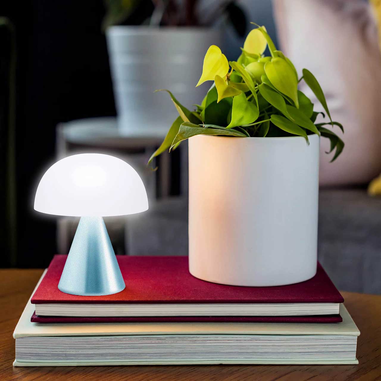 LEXON Mina Mini LED Light Light Blue | the design gift shop