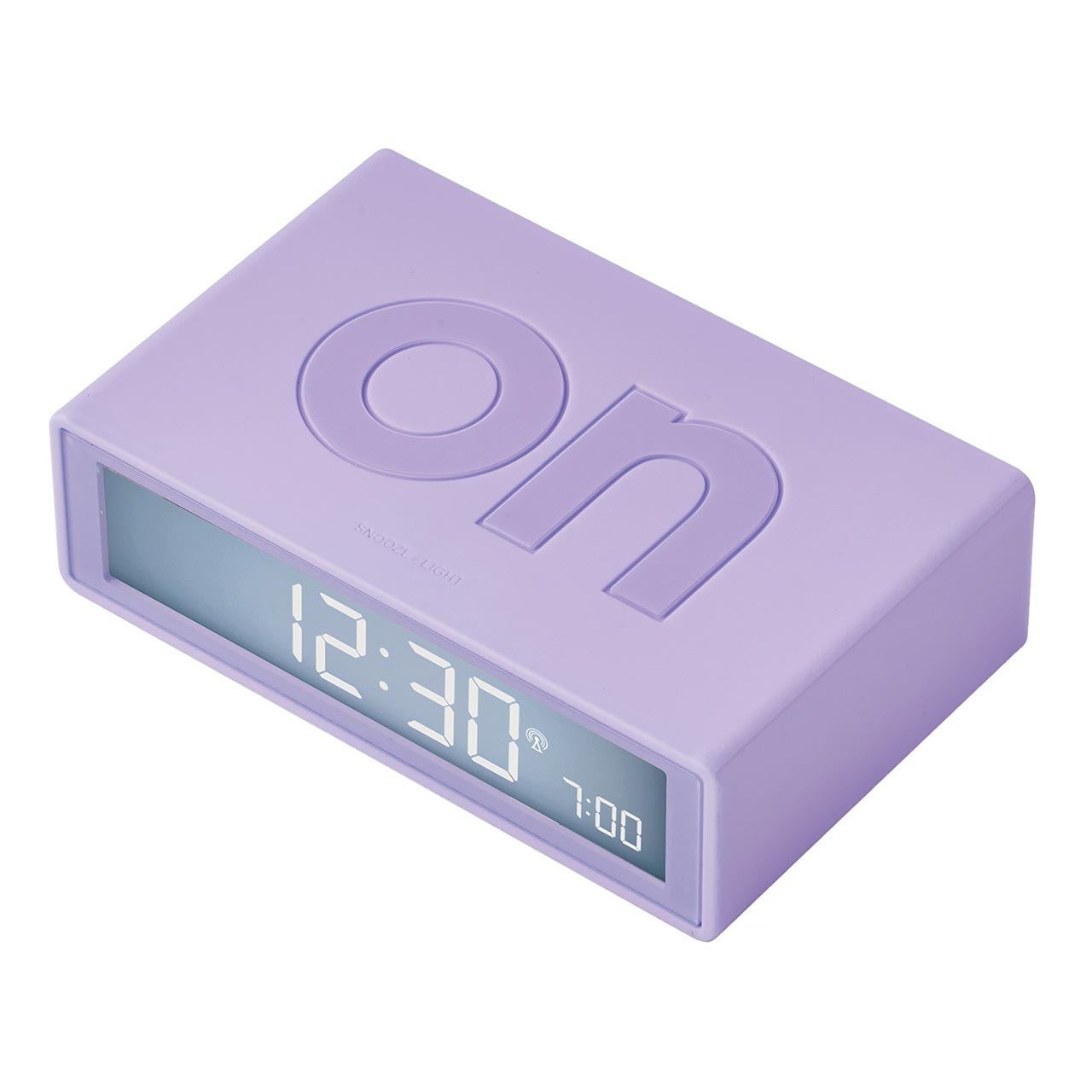 Lexon Digital Alarm Clock Flip Light Lilac The Design T Shop