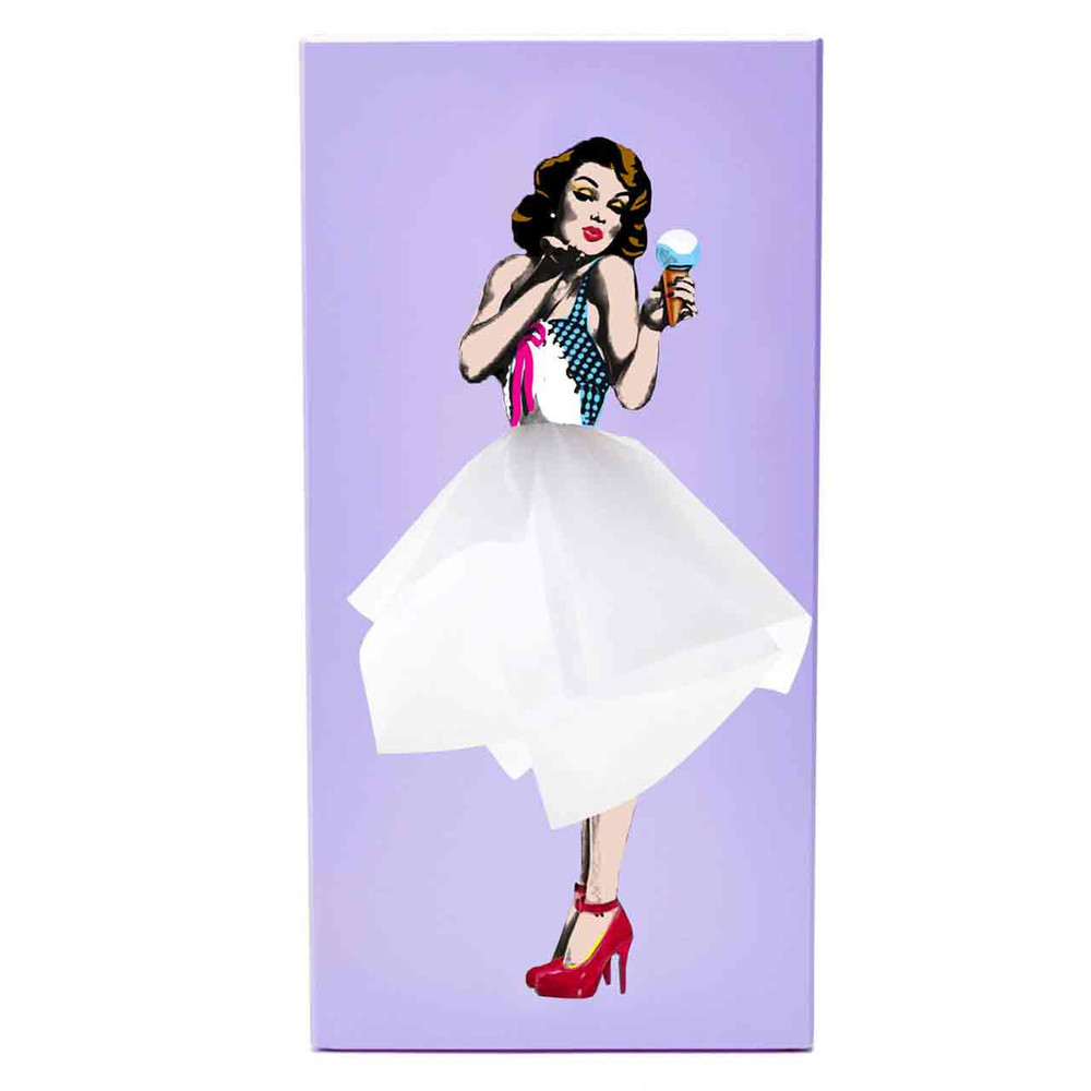 Tissue-Up Girl Tissue Holder Purple | the design gift shop