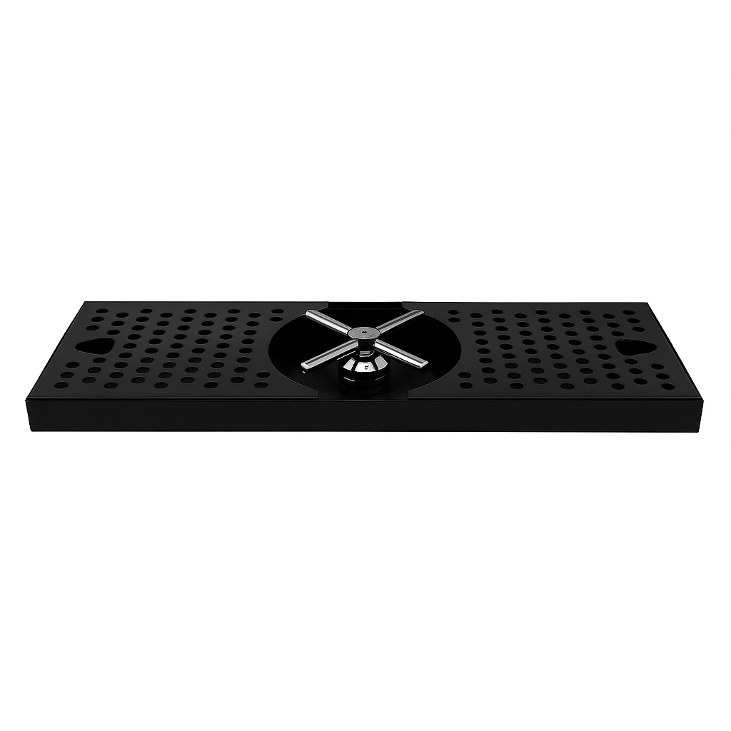15x5 Drip Tray with Centre Rinser & Drain for Sale