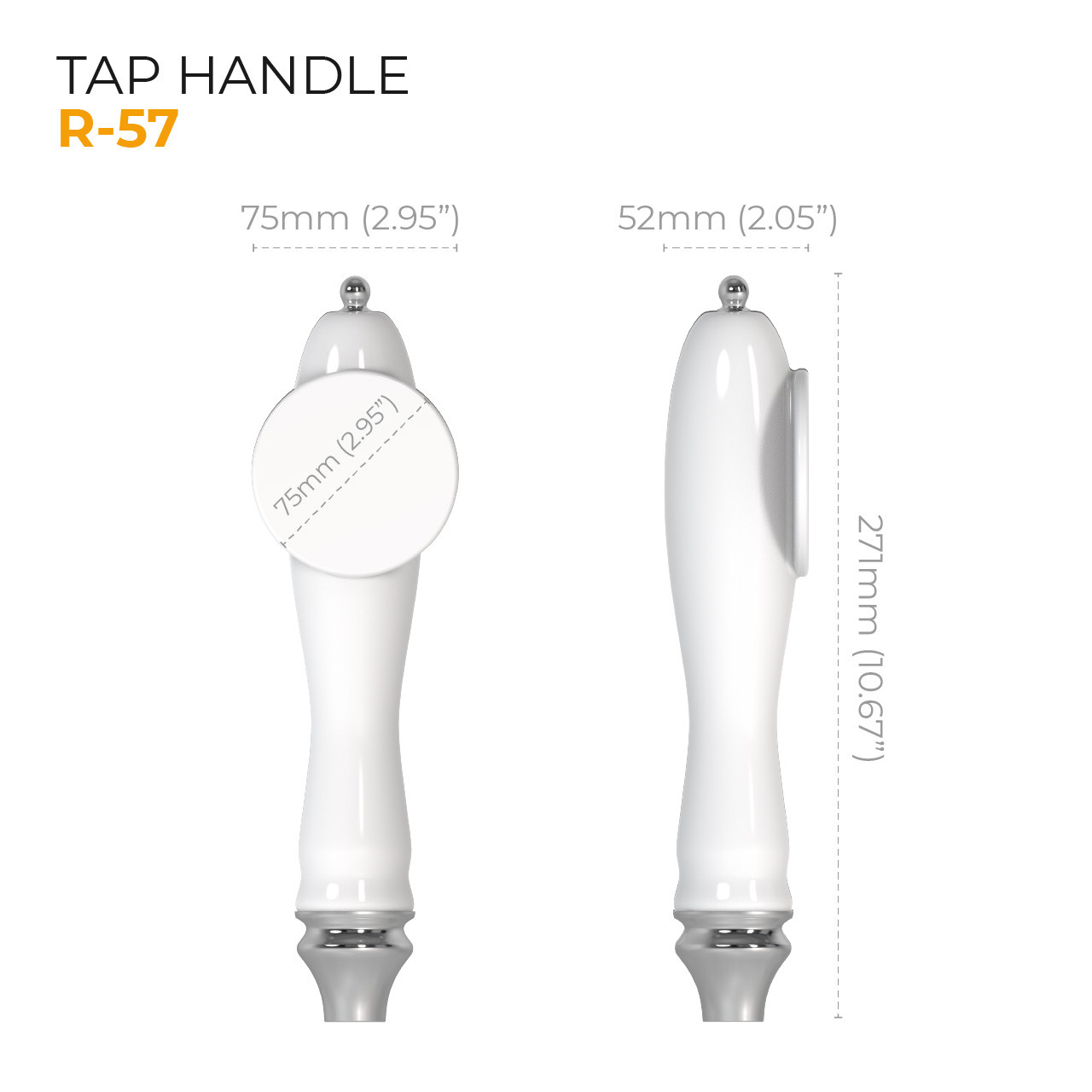 Personalized R-57 Resin Beer Tap Handle