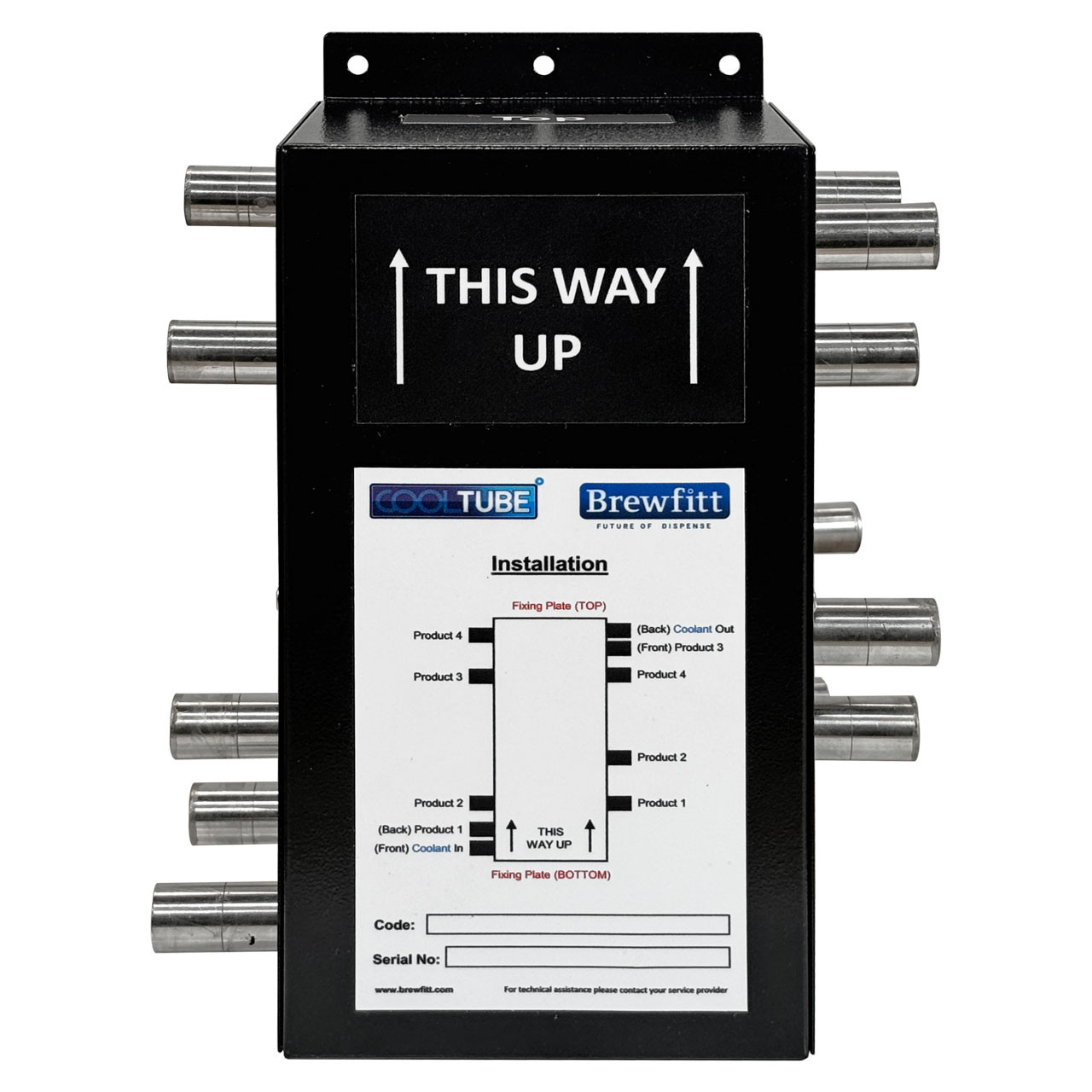 Cooltube Pancake | Insulated Heat Exchanger | 4 Way