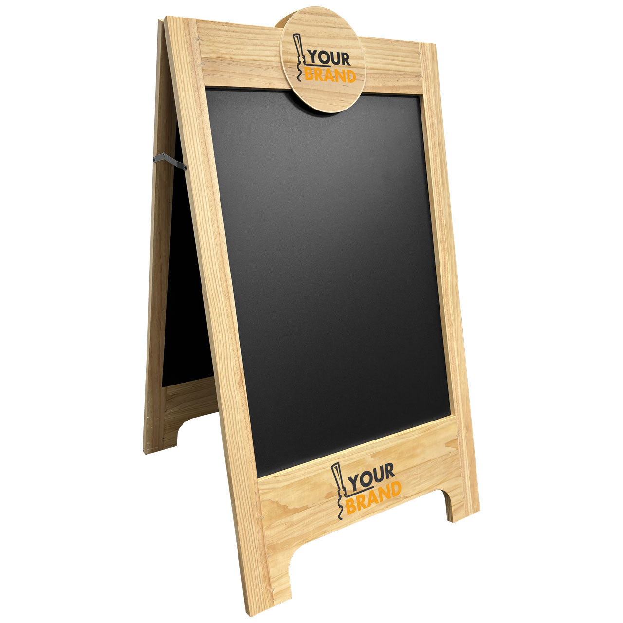 Wooden A-Frame Chalkboard Sign | Customizable Display